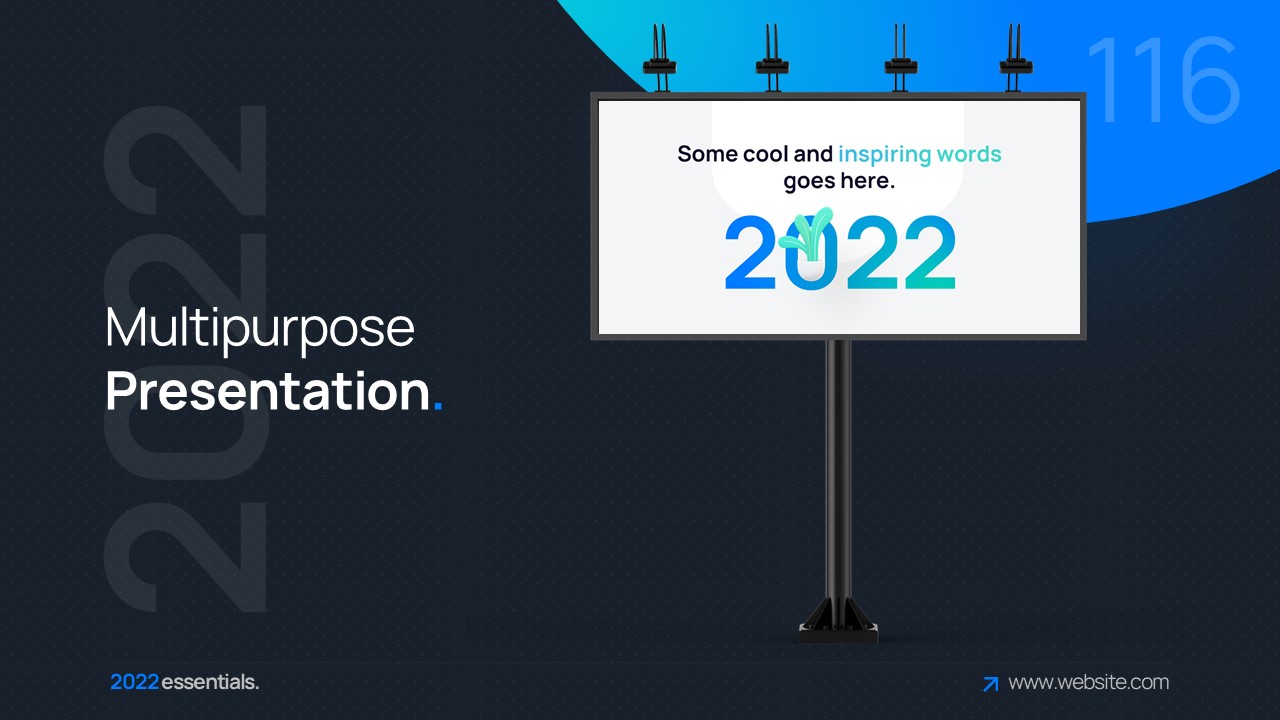 2022 Essentials Multipurpose Google Slide Presentation Template by BrandEarth